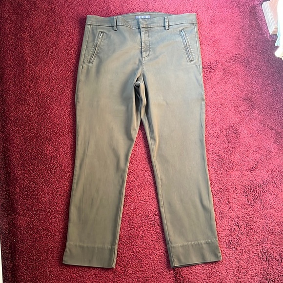 Level 99 | Pants & Jumpsuits | Level 99 Olive Green Khaki Straight Leg ...